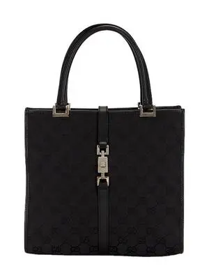 FWRD RENEW Gucci Bardot Tote Bag - Black