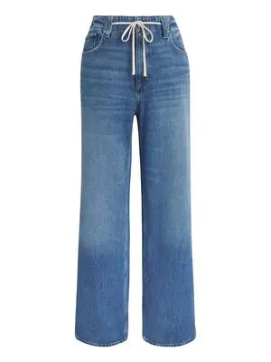 Paige Paige Zoey Wide-Leg Jeans Blue