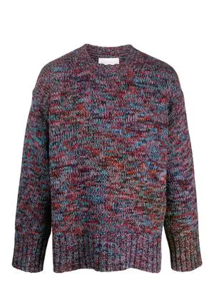 JIL SANDER Crew Neck Wool Jumper - Blue