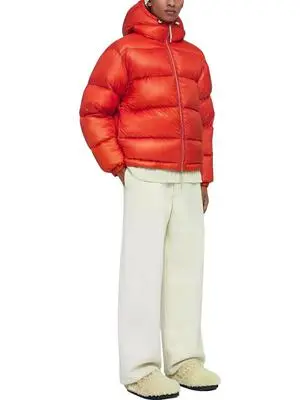 JIL SANDER Padded Hooded Jacket - Red