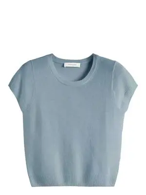 Chinti & Parker Cashmere Round Neck T-shirt - Blue