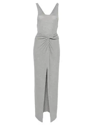 Nanushka Ofelia Twist-detail Maxi Tank Dress - Grey
