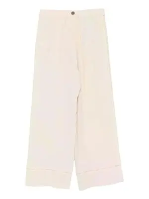 SEMICOUTURE Semicouture Lace-Trimmed Trousers
