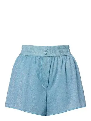 Oseree Lumiere Metallic Shorts - Blue