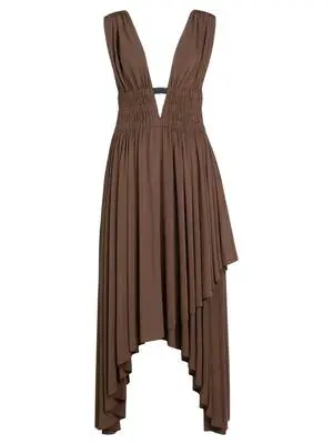 Alaïa High-low Midi Dress - Red