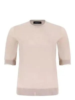 Fabiana Filippi Fine-knit Short-sleeve Sweater - Grey