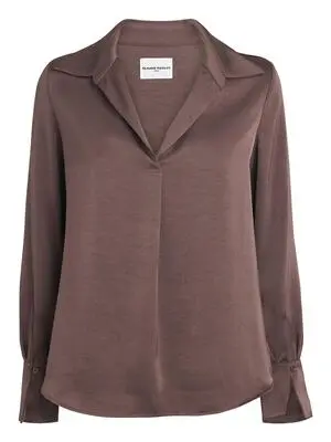 Claudie Pierlot Satin Blouse - Brown