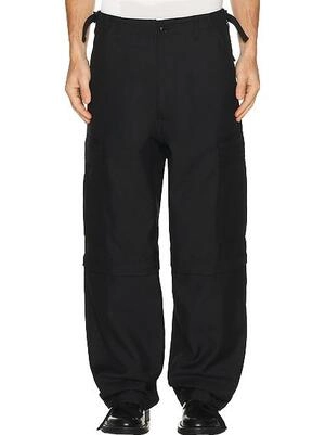 VOWELS Zip Off Cargo Pants - Black