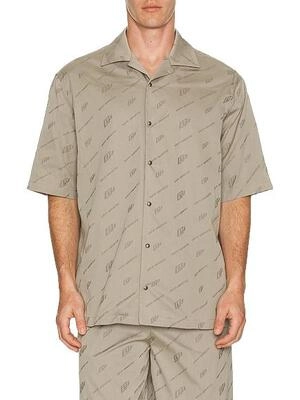 Off-White Jacquard Bowling Shirt - Stone