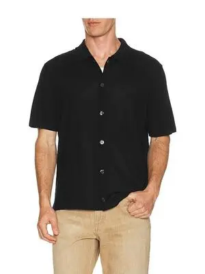 Theory Regal Merino Relaxed Button Down In . Also - Black