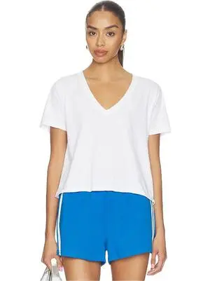 PERFECTWHITETEE Crispy Cotton V Neck Tee - White