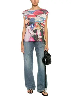 The Artistylist Graphic Print T-shirt - Red