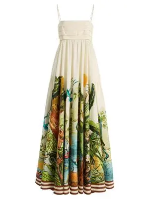 ALEMAIS Toucan Tango Organic Cotton Midi Dress - Multi