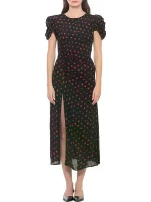 MAR DE MARGARITAS Kristel Midi Dress - Black
