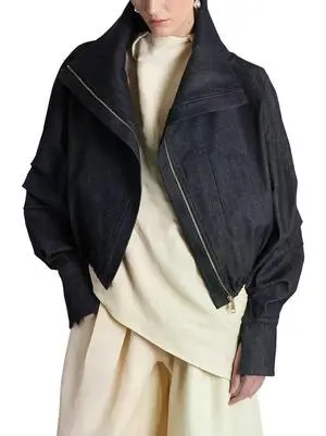 BATAKOVIC BATAKOVIC Belgrade Funnel Neck Denim Jacket