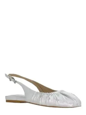 Ash Bibi Ballet Flats - Silver