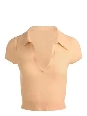 Alice + Olivia Andi Polo-collar T-shirt - Orange