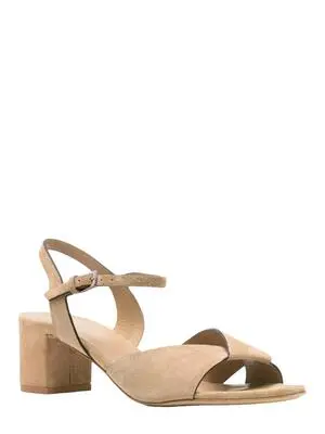 DEL CARLO Betty Suede Sandals - Neutrals