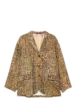 Visvim Bowen Leopard-print Blazer - Neutrals