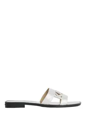 Karl Lagerfeld Glitter Effect Slides - Silver