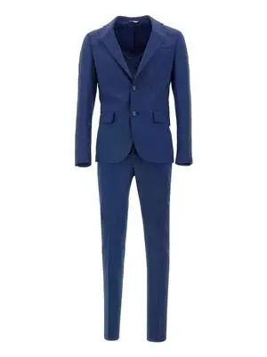 Brian Dales Slim-fit Single Breasted Suit - Blue