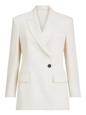 BRUNELLO CUCINELLI Brunello Cucinelli Double-Breasted Twill Blazer