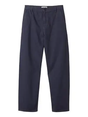 Miu Miu Cotton Gabardine Straight Trousers - Grey