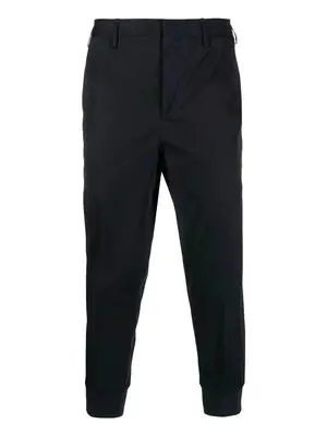 Neil Barrett Cropped-leg Chino Trousers - Blue