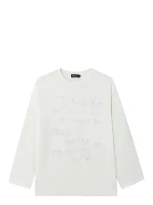 TOUT A COUP T-shirt With Graphic Print - Neutrals