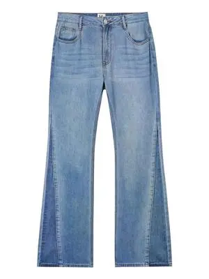 B+AB Panelled Flare Jeans - Blue