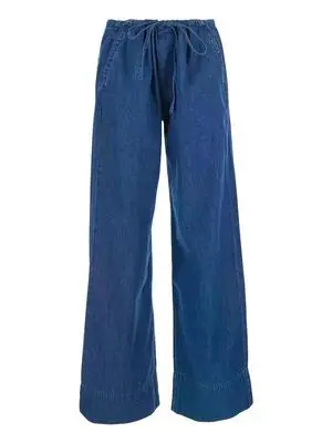 ICON DENIM LOS ANGELES ICON DENIM Drawstring Wide-Leg Jeans