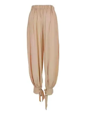 Andamane The Attainable Noor Tie-Cuff Gathered Trousers Neutrals