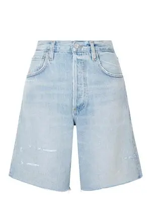 Citizens Of Humanity Ayla Wide-leg Denim Shorts - Blue