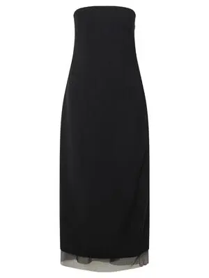 KALLMEYER Lizzy Strapless Midi Dress - Black