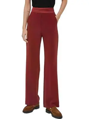 BENETTON Straight Leg Trousers - Red
