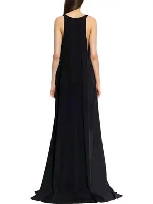 Rick Owens Draped Sleeveless Maxi Dress - Black