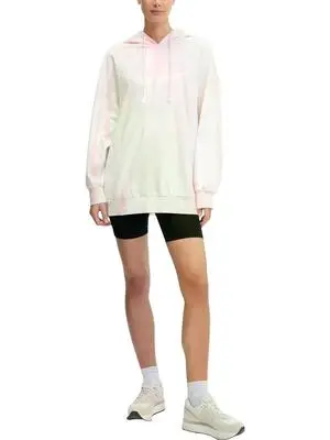 Guess Logo Print Hoodie - Pink