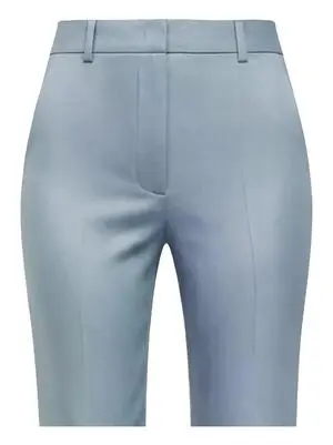 Patrizia Pepe Satin Slim-cut Trousers - Blue