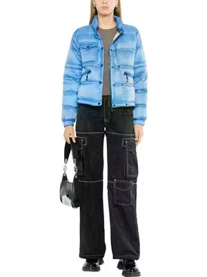 Moncler Quilted High-neck Jacket - Blue