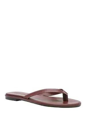 AeydĒ Contrast-stitch Thong Sandals - Red