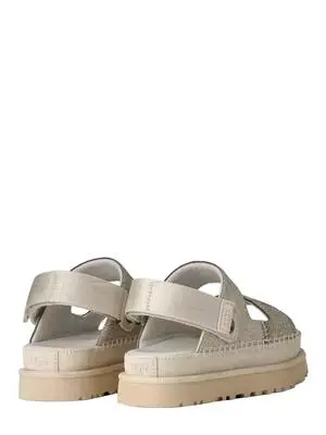 UGG Goldenstar Crackle-effect Sandals - Neutrals