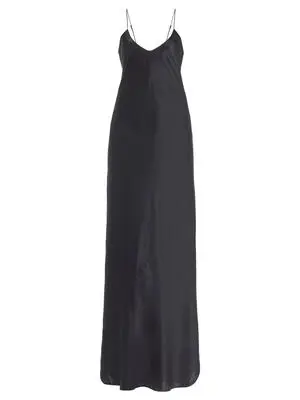 NILI LOTAN Silk Cami Gown - Black