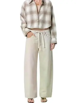 Citizens Of Humanity Brynn Drawstring-waist Jeans - Neutrals
