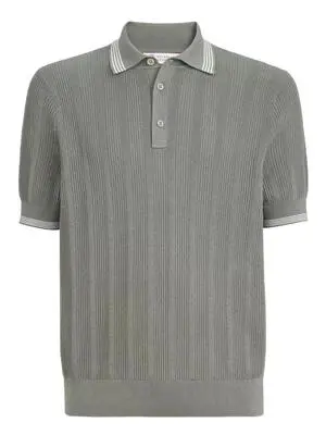 Brunello Cucinelli Lightweight Knit Polo - Grey