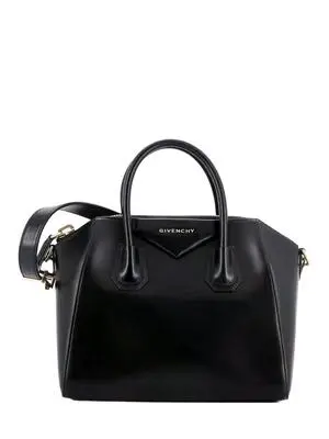 Givenchy Givenchy Antigona Satchel Glazed Leather Black