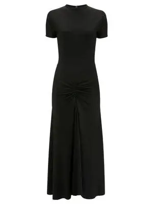 Victoria Beckham Blaire Gathered Midi Dress - Black