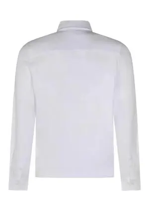 K-WAY Long-sleeve Button-down Cotton Shirt - White
