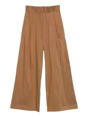 SEMICOUTURE Elasticated Waistband Trousers - Brown