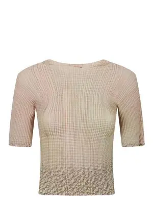 Herno Textured Abstract-print T-shirt - Neutrals