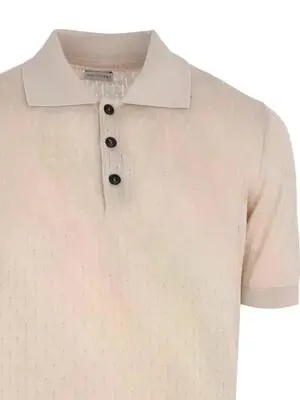 Pal Zileri Open-knit Cotton Polo Shirt - Neutrals